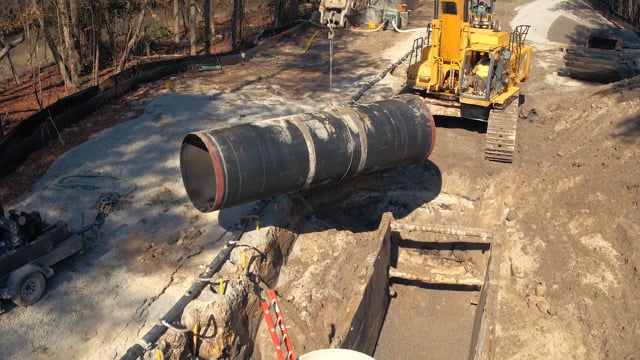 64″ Pipe With P401 In South Carolina To Replace Concrete – U.S. Pipe