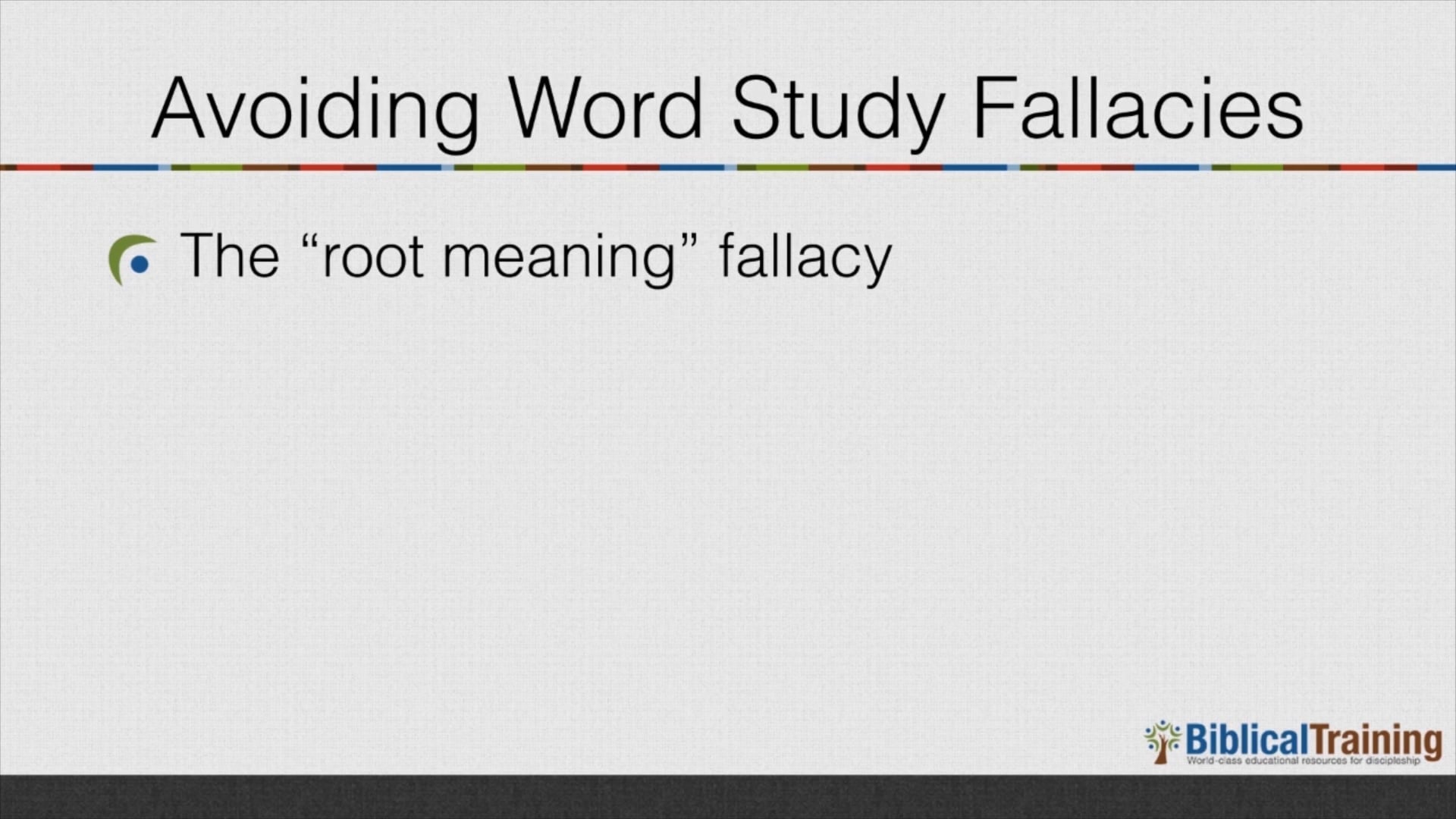 What is a root fallacy? on Vimeo