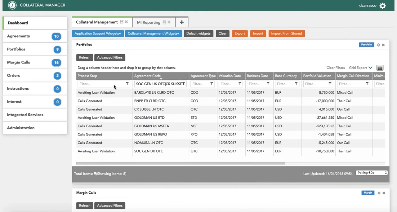AcadiaSoft Collateral Manager Demo