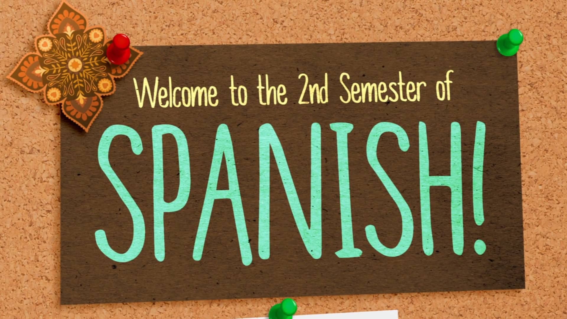Spanish 1B: Course Introduction on Vimeo
