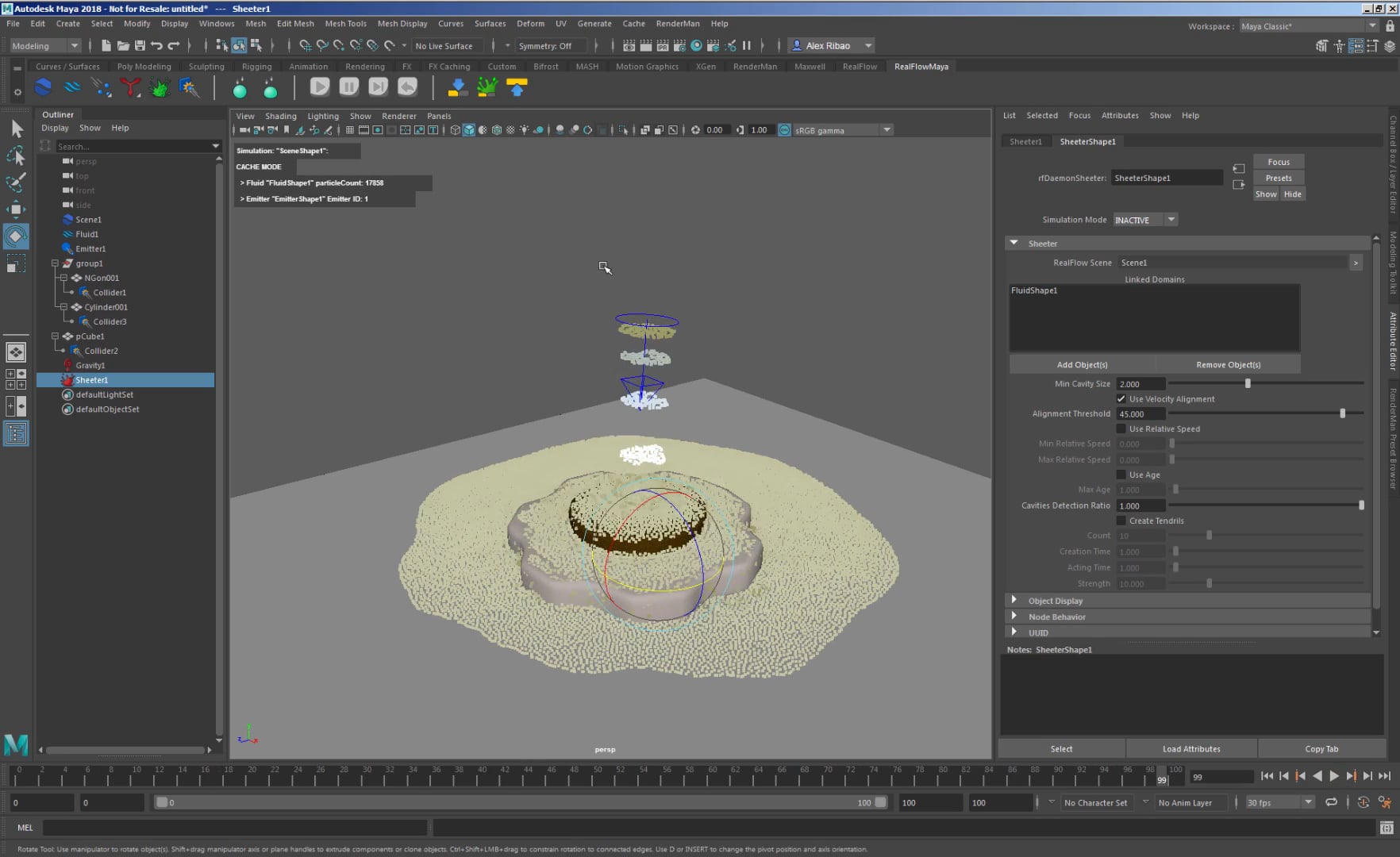 RealFlow | Maya: How To Use Add More Particles With Sheeter on Vimeo