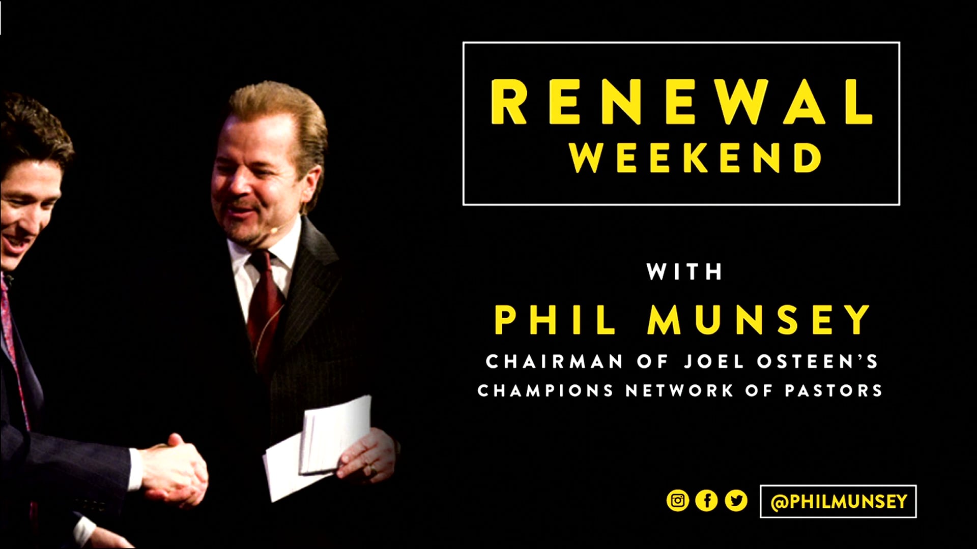 Pastor Phil Munsey - Renewal Weekend on Vimeo