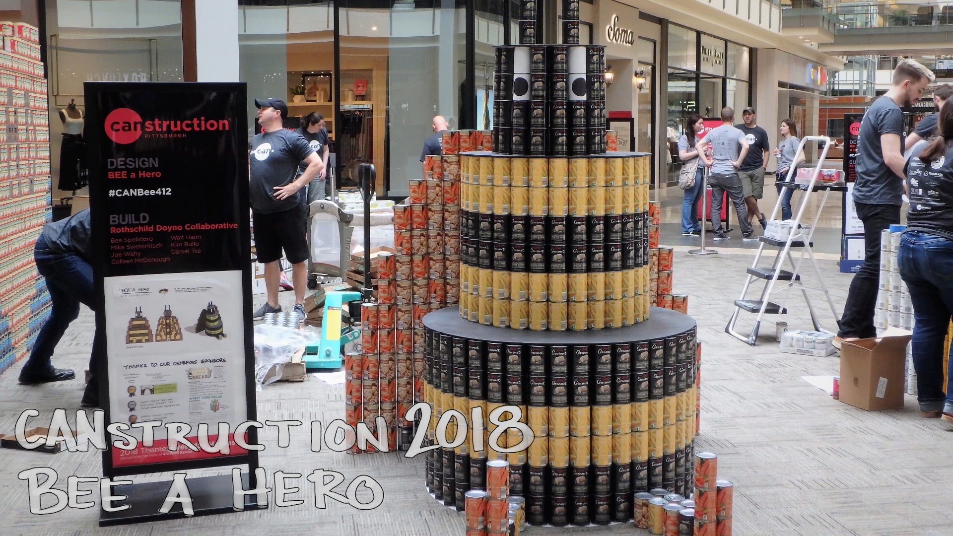 CANstruction 2018: "Bee" a Hero on Vimeo