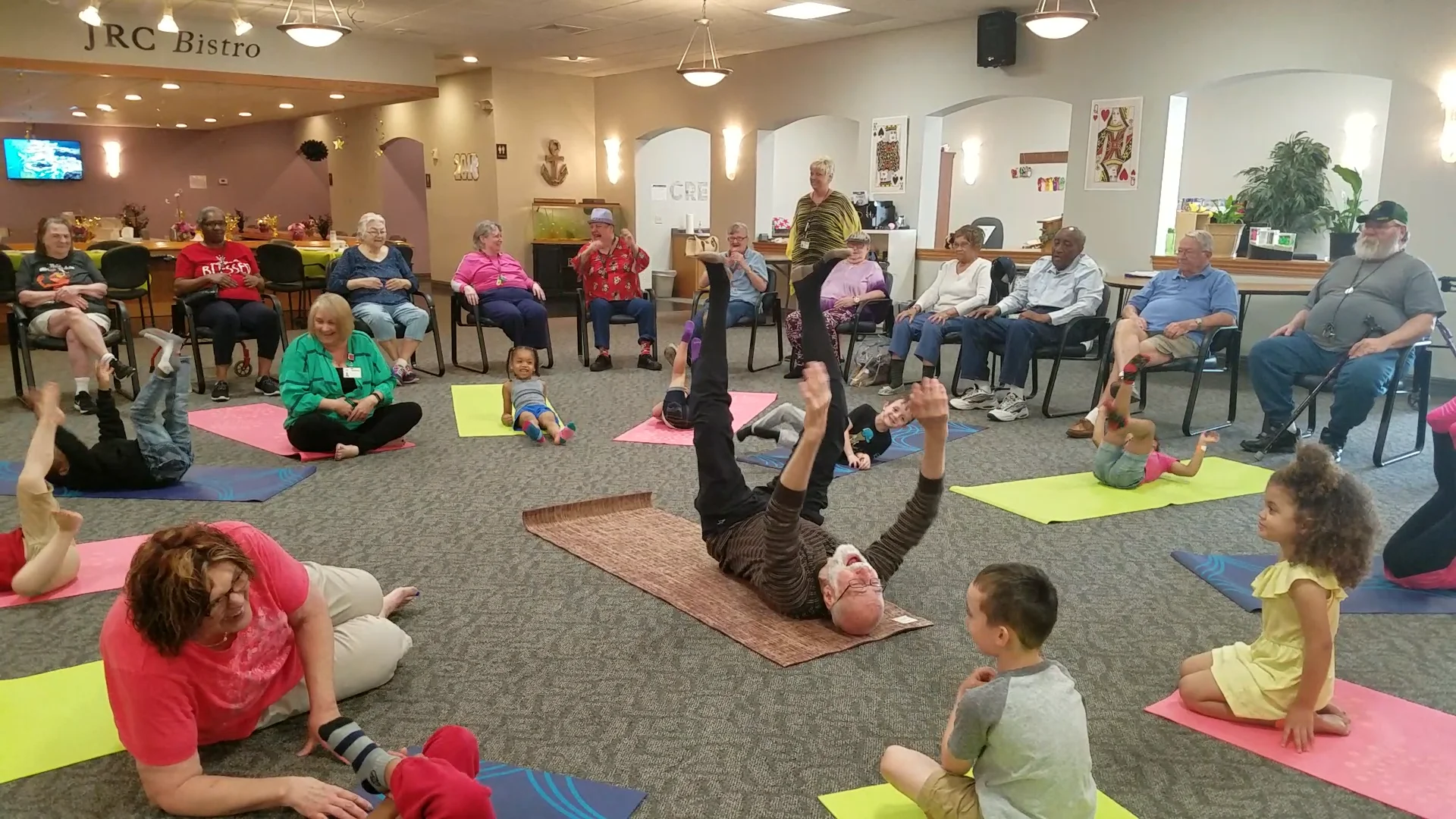 Intergenerational Yoga Laugh Exercise on Vimeo