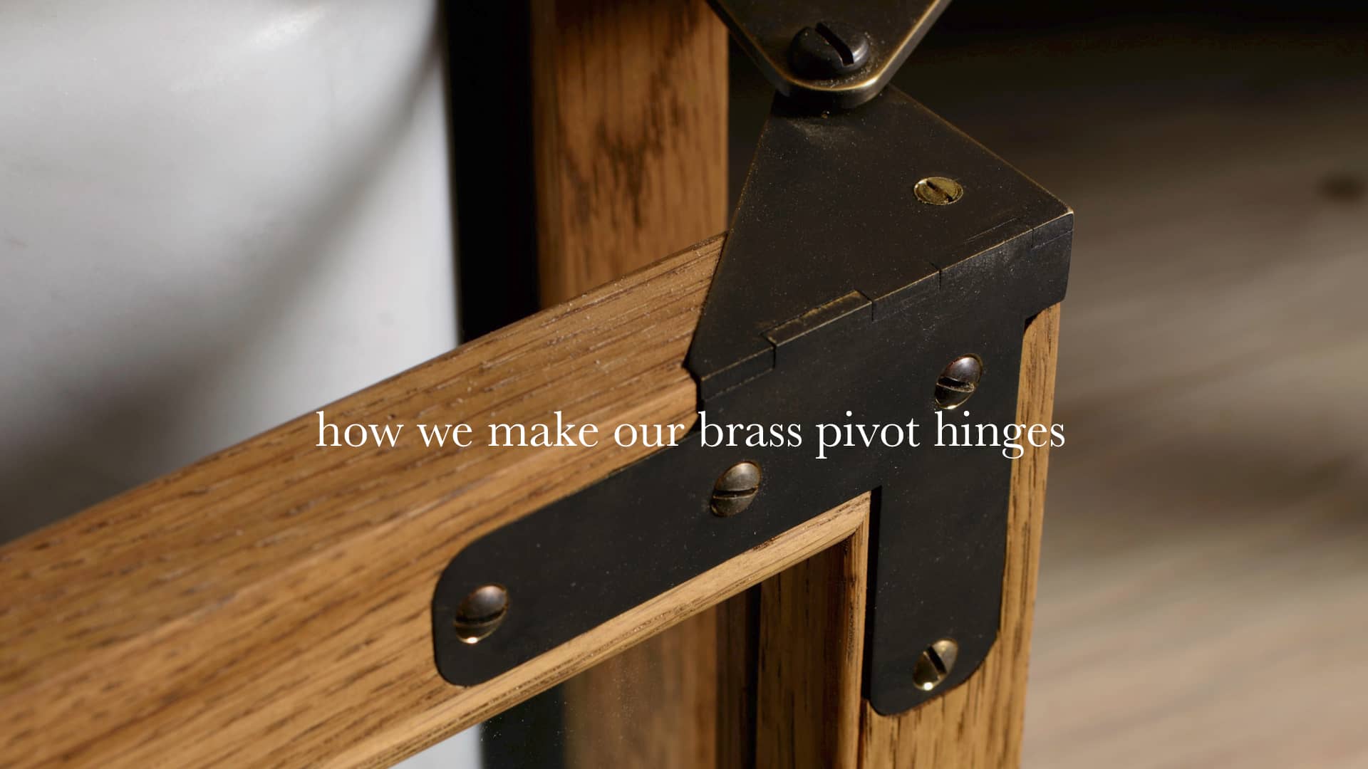 How we make our brass pivot hinges on Vimeo