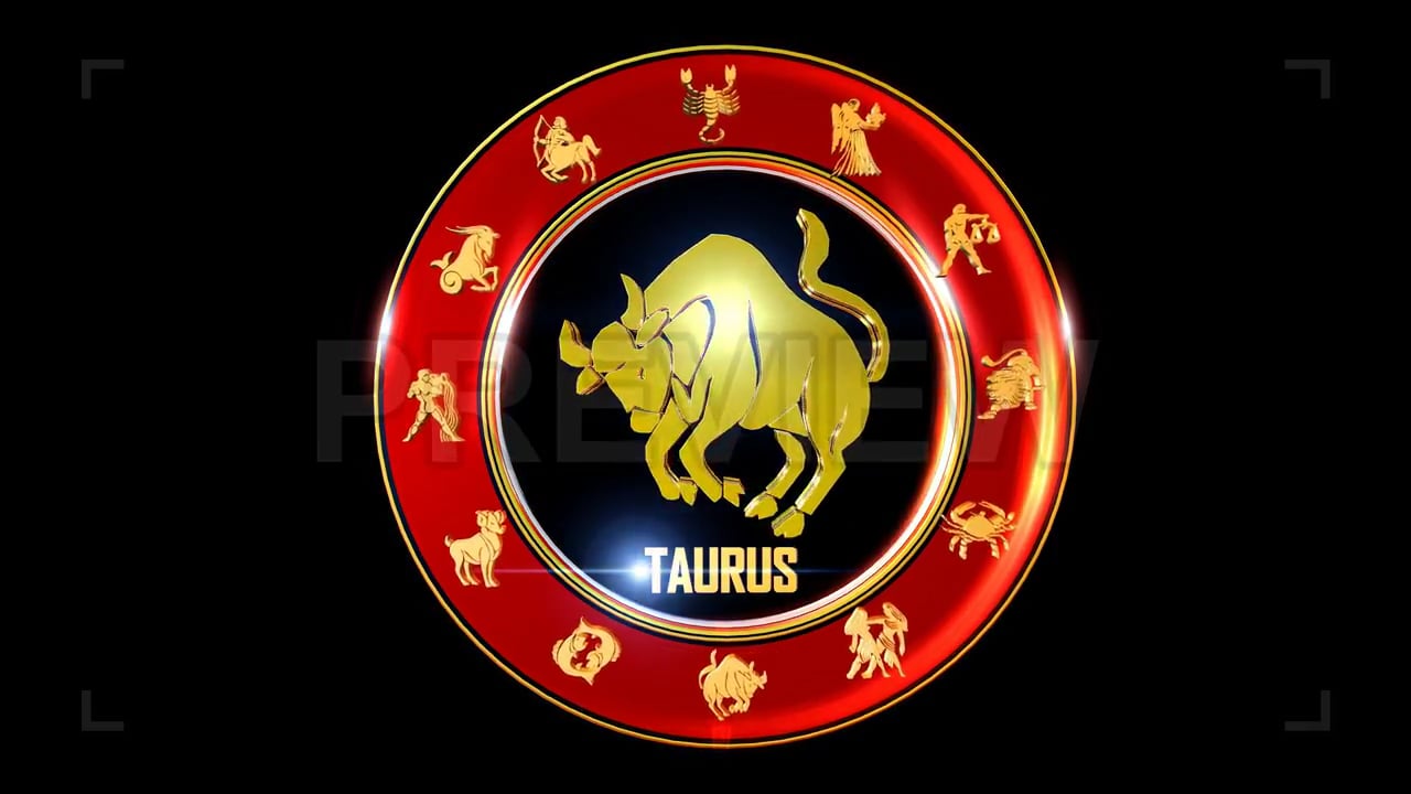 Rotating Taurus With Indian Zodiac Symbols Stock Motion Graphics on Vimeo