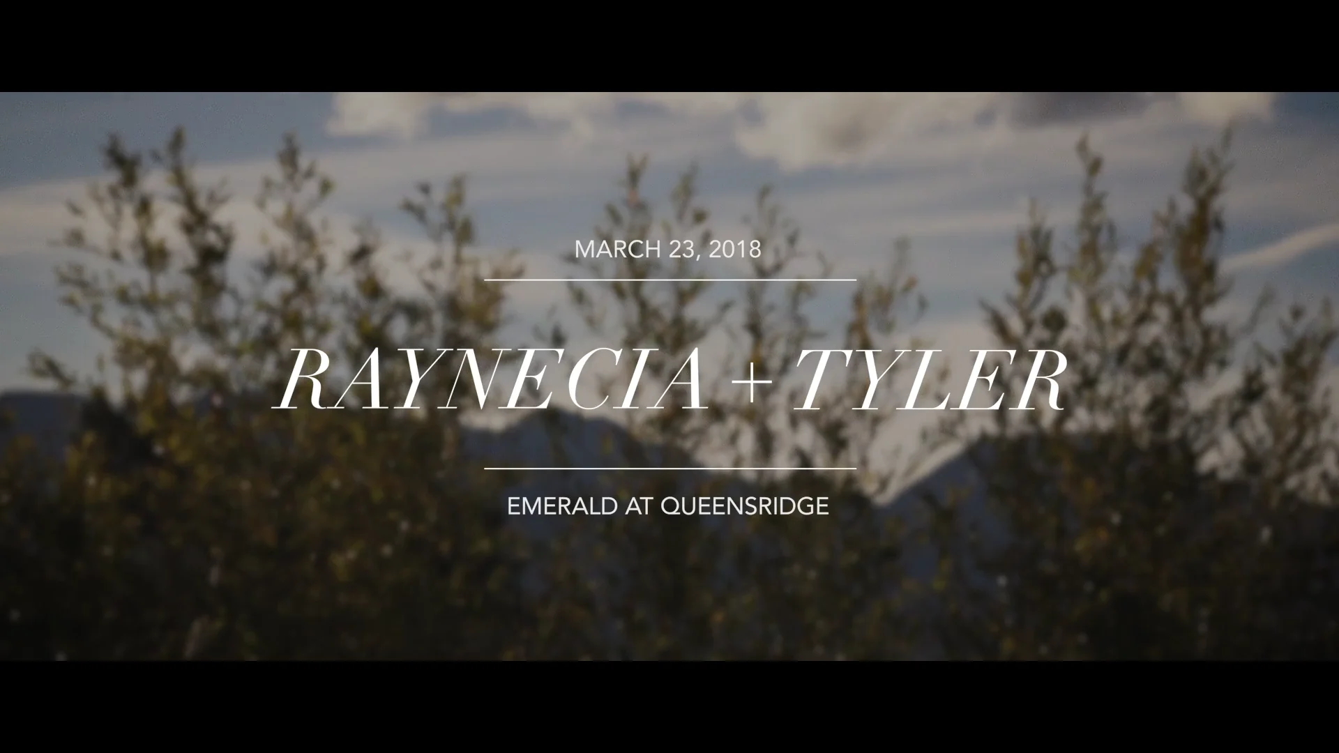 Raynecia & Tyler - Highlight Film on Vimeo