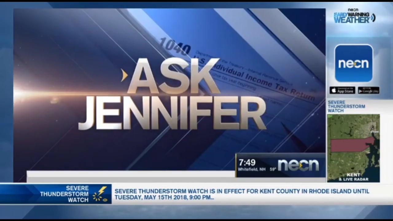 NECN Ask Jennifer: May 15th 2018 on Vimeo