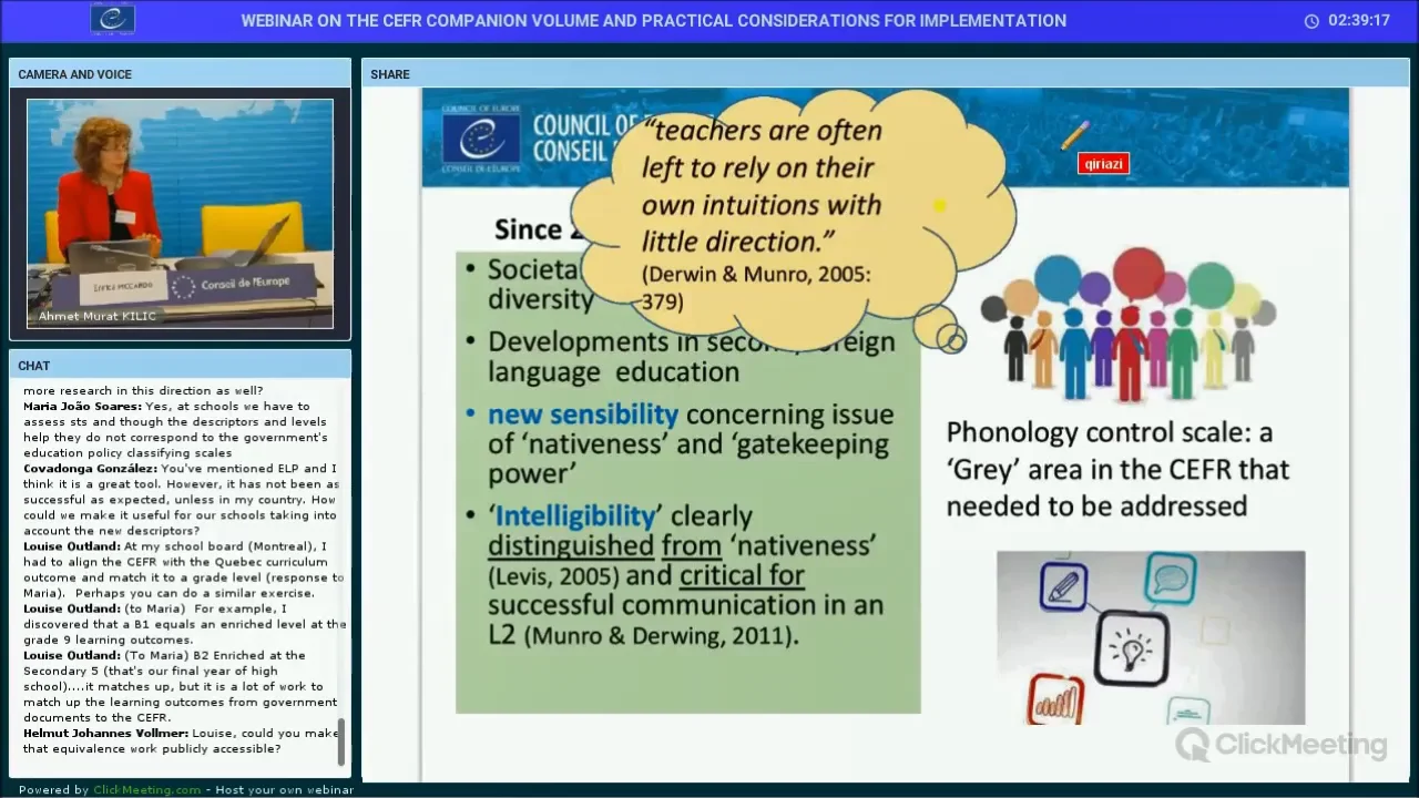Webinar (2018) - CEFR Companion volume - Updated descriptors ...