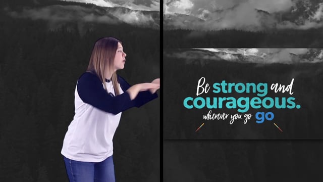 Worship Video: Be Strong and Courageous: Hand Motions - Church Visuals