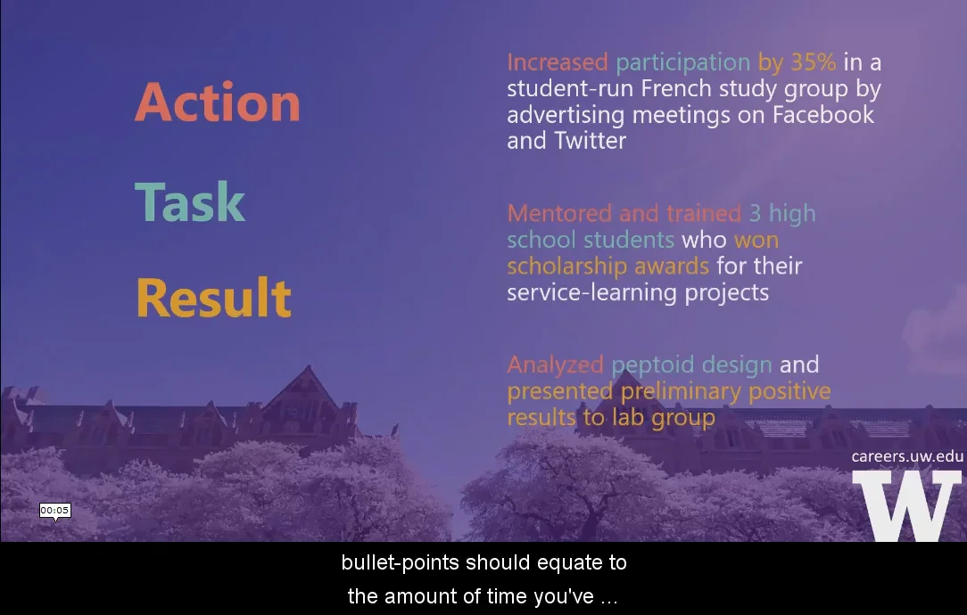 Resumes Bullet Point Statements: Examples