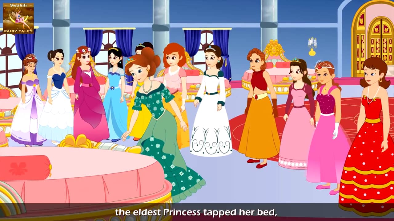 Mabinti kumi na wawili wa mfalme _ Hadithi za Kiswahili _ Katuni za ...