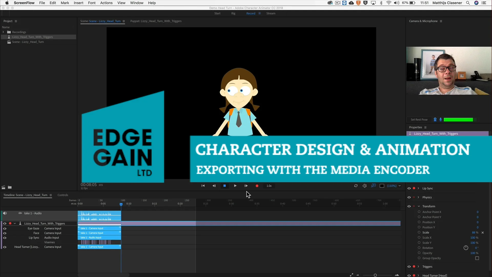 Exporting through Media Encoder - Week 1 Extra (Charachter Design and ...