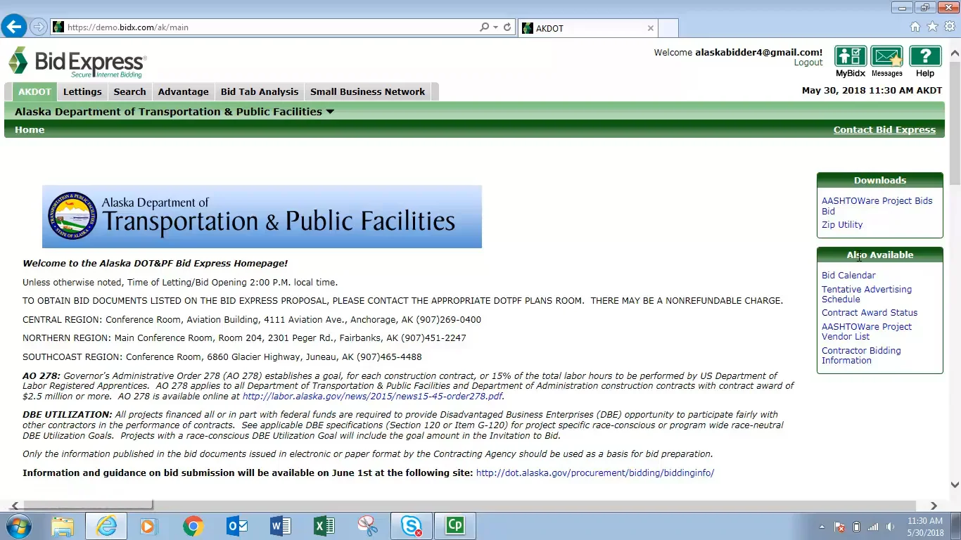 Bid Express Introduction