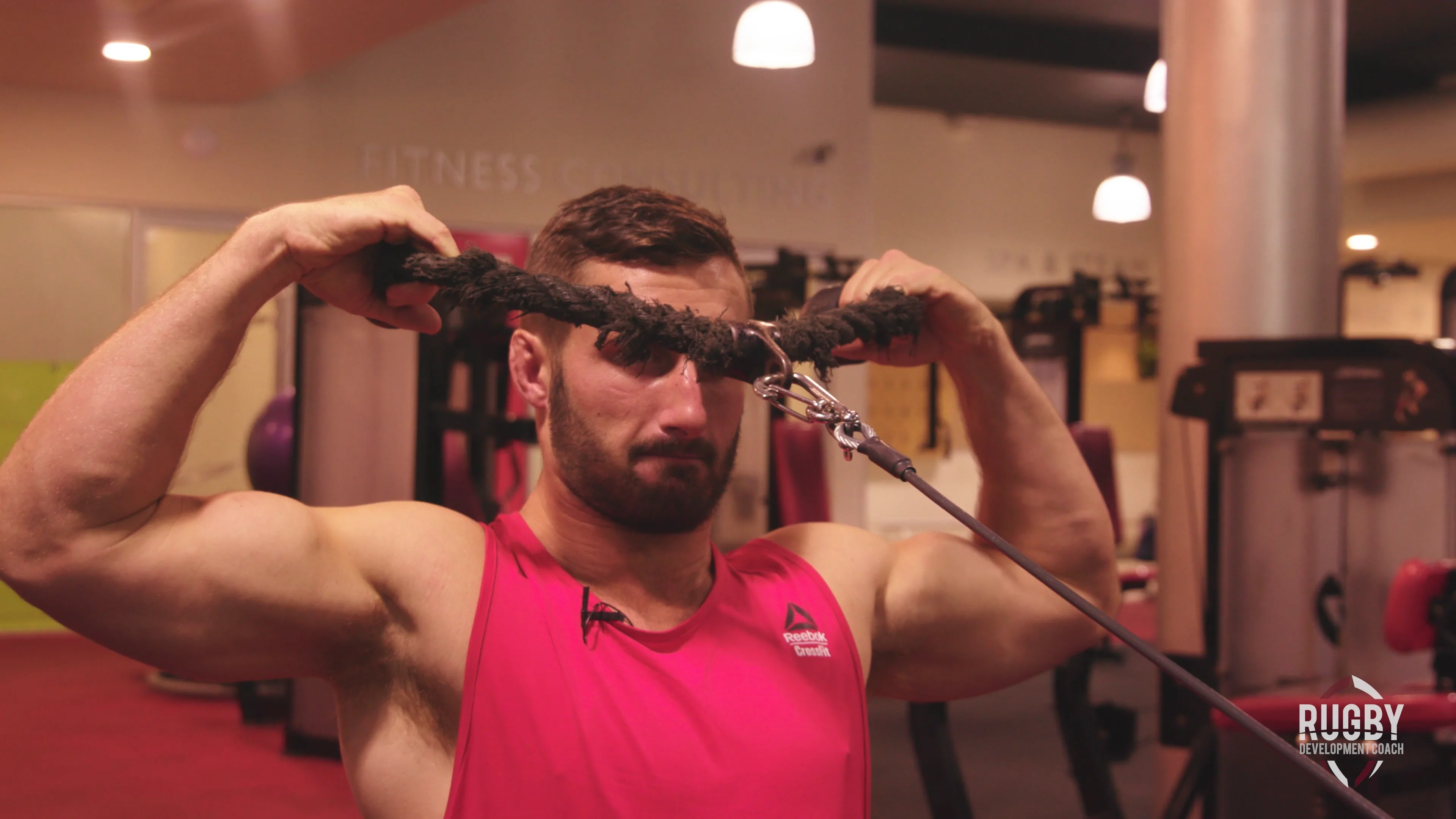 Cable Rope Face Pull (Supinated)