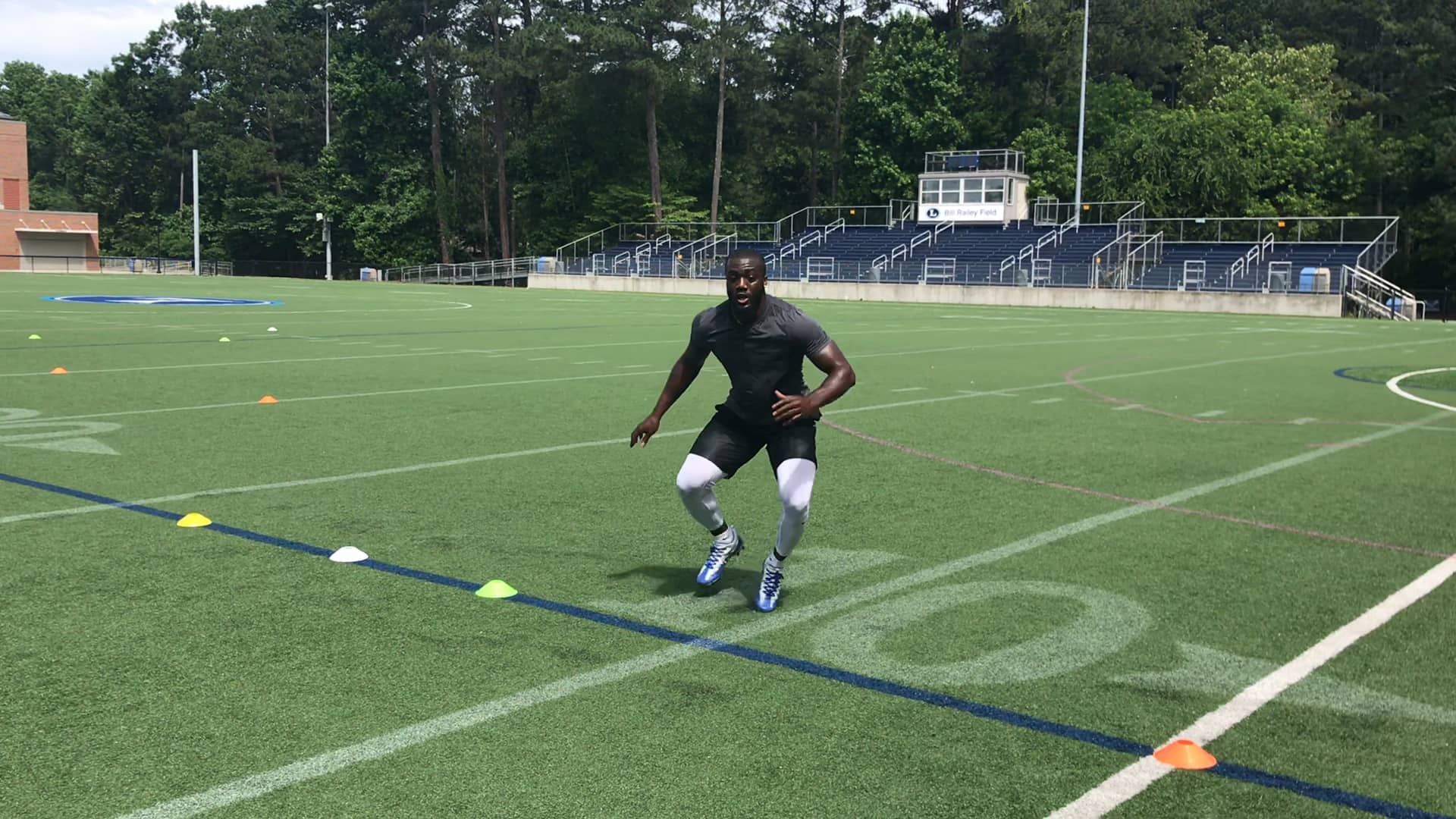 Agility: PAT 3 Cone, Sprint-Shuffle on Vimeo