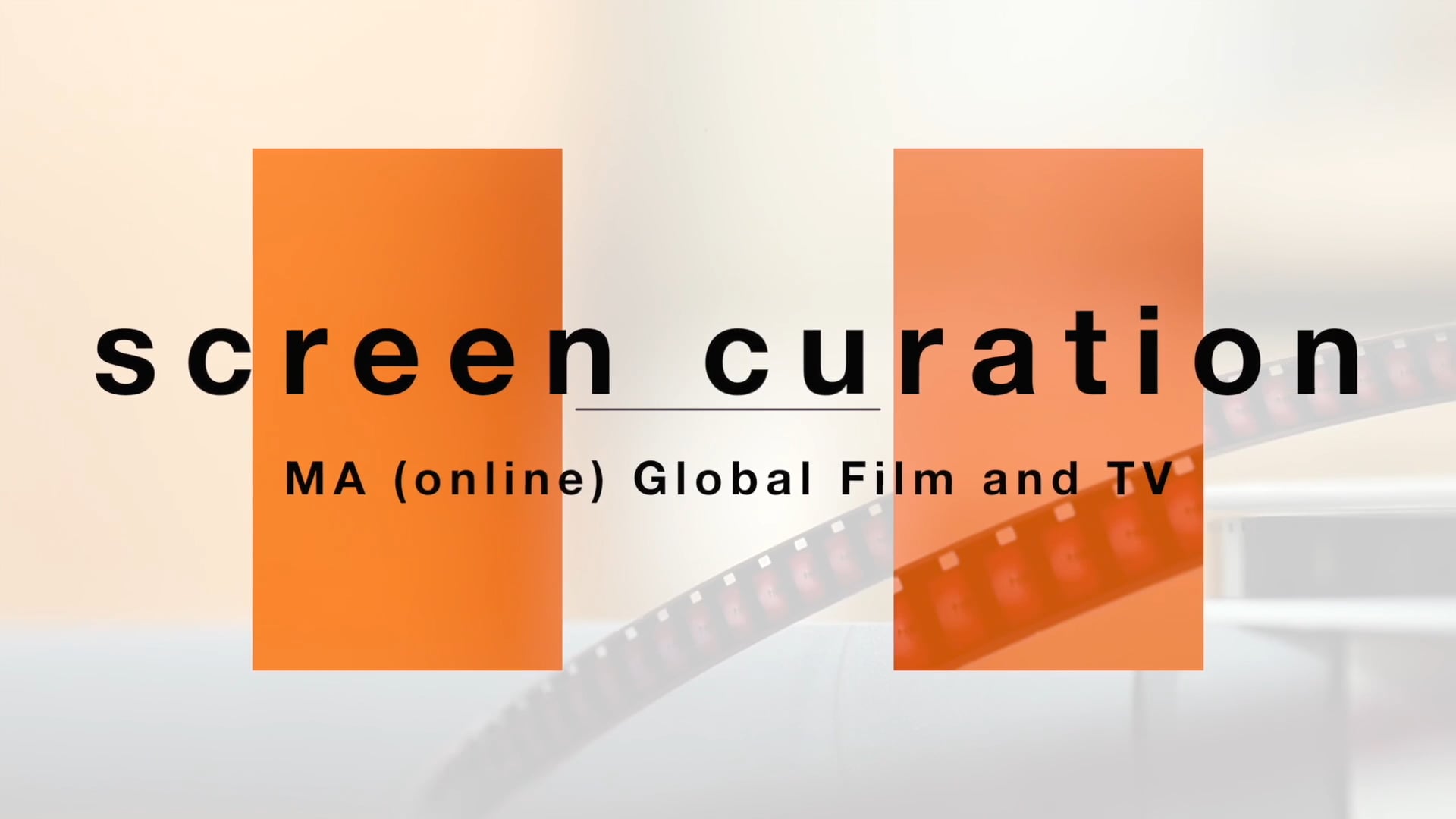 Screen Curation Module on the MA (online) Global Film and TV on Vimeo