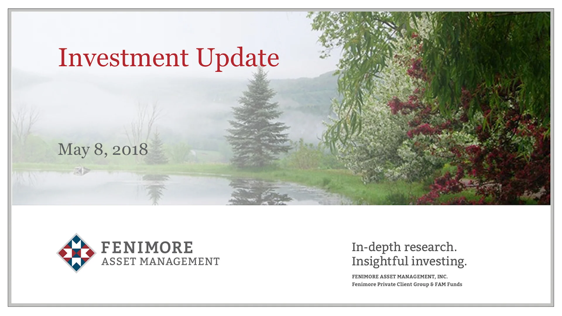 Fenimore Insights - Fenimore Investment Update Webcast on Vimeo