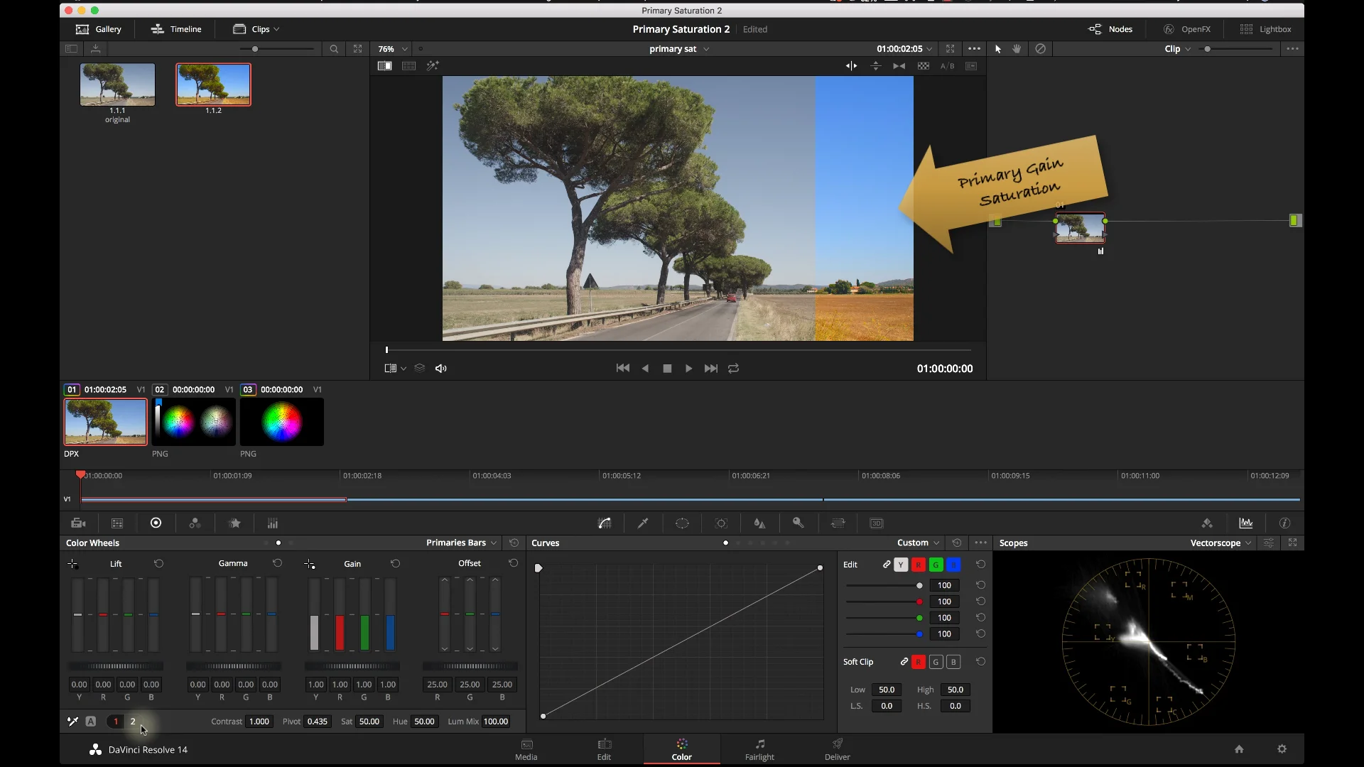 Managing Saturation in Resolve on Vimeo