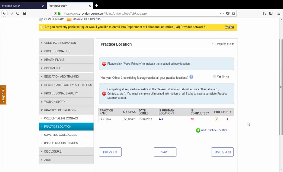 ProviderSource Practice Location on Vimeo