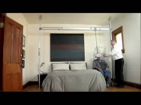 Handicare Pressure Fit Ceiling Lift Track on Vimeo