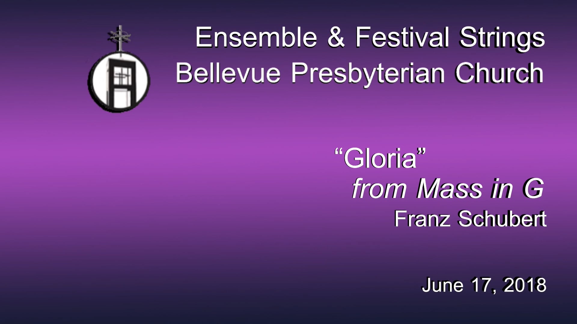 'Gloria' from Mass in G - Franz Schubert on Vimeo