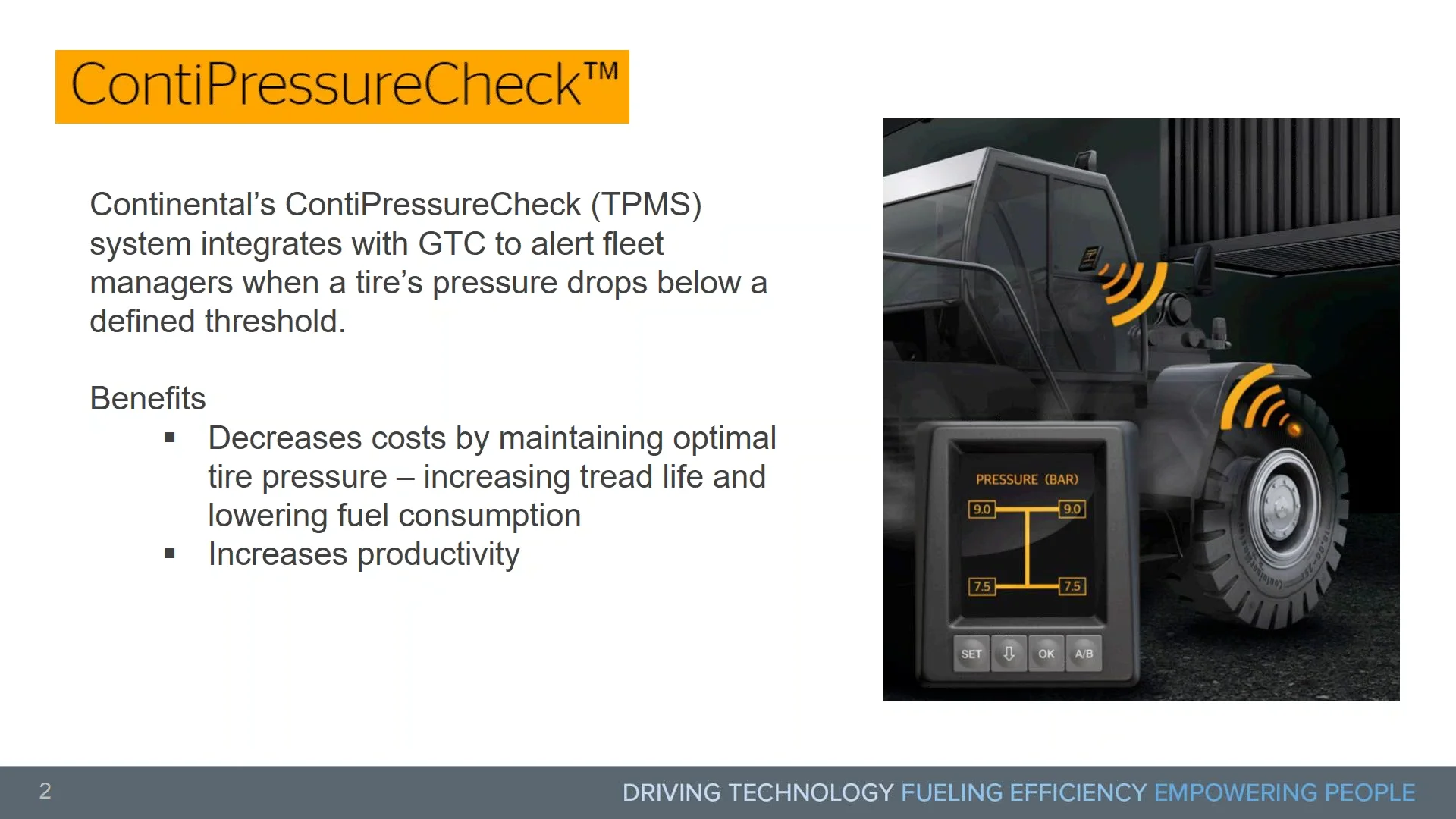 Zonar Continental Tire Pressure Check System on Vimeo