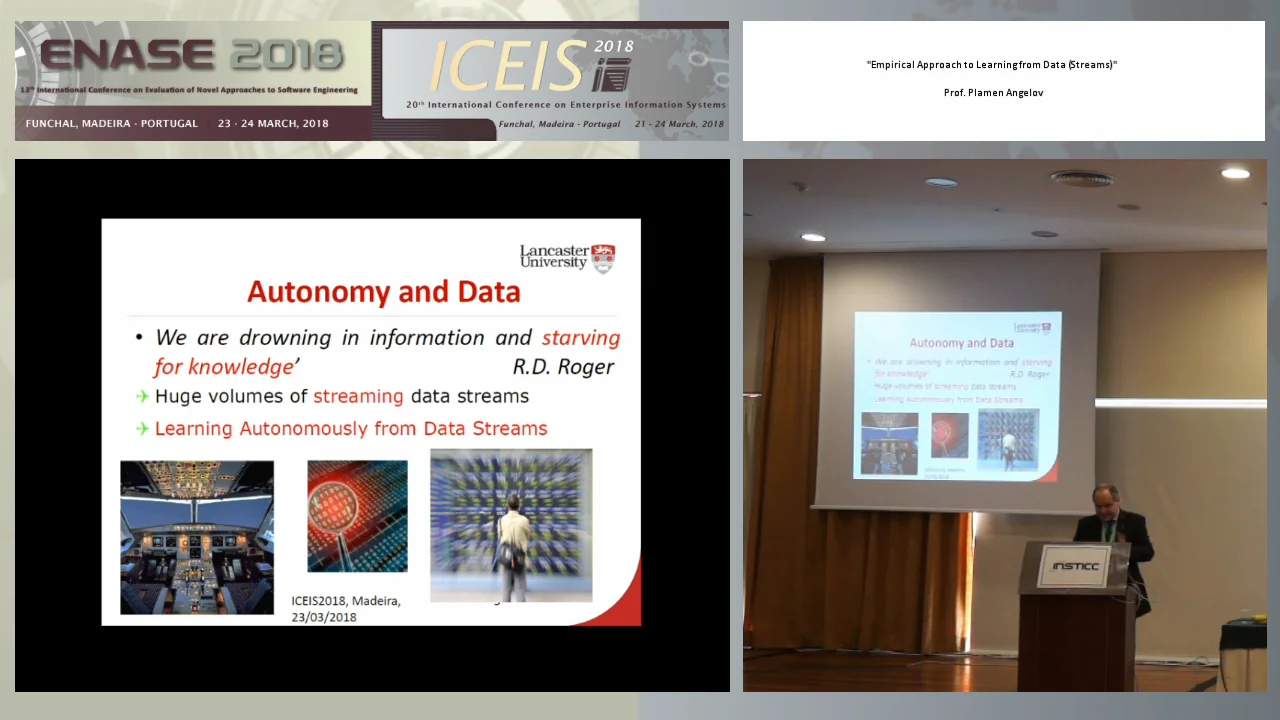 "Empirical Approach to Learning from Data (Streams)" Prof. Plamen Angelov (ENASE/ICEIS 2018) on ...