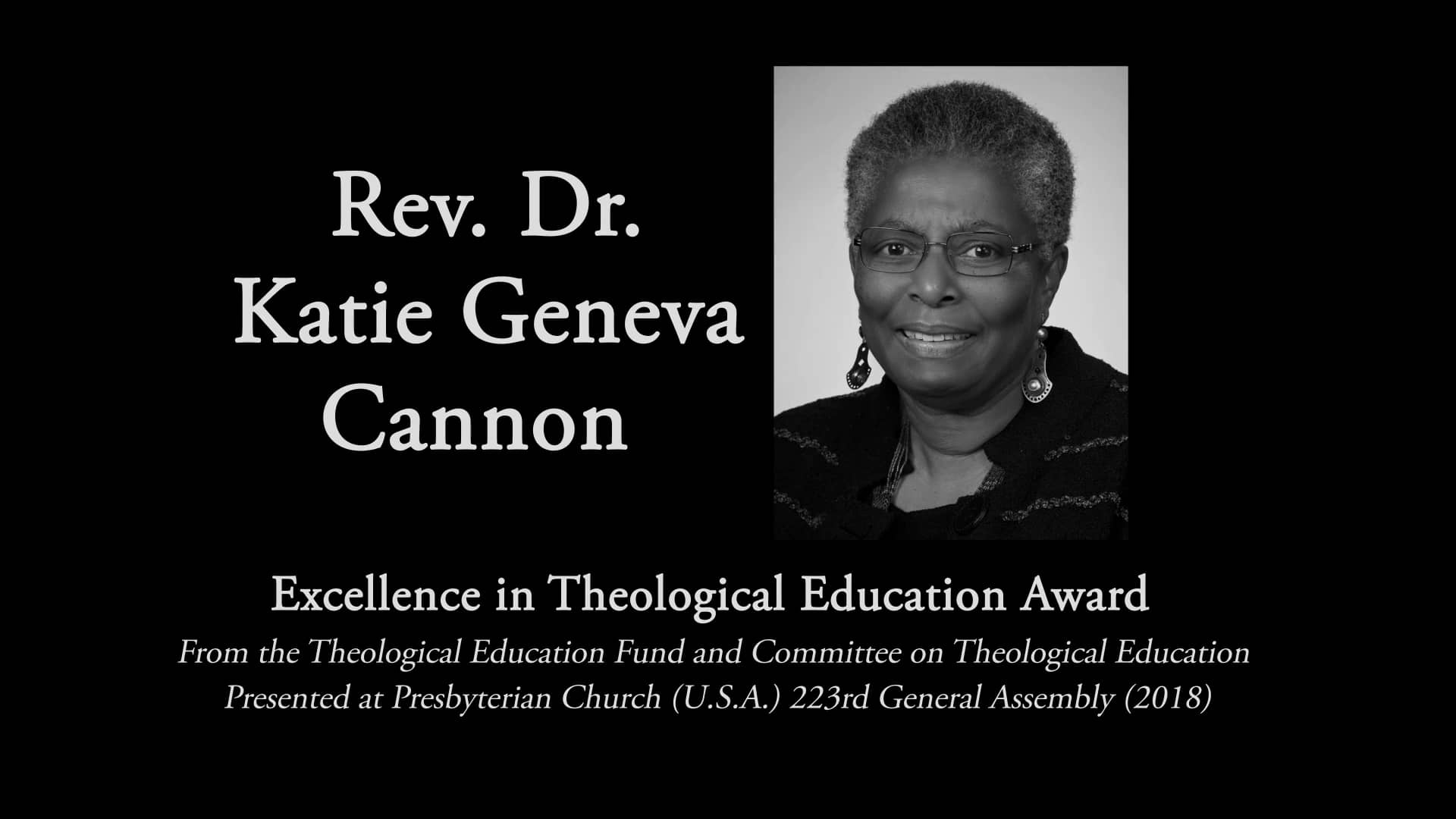 Rev. Dr. Katie Geneva Cannon on Vimeo