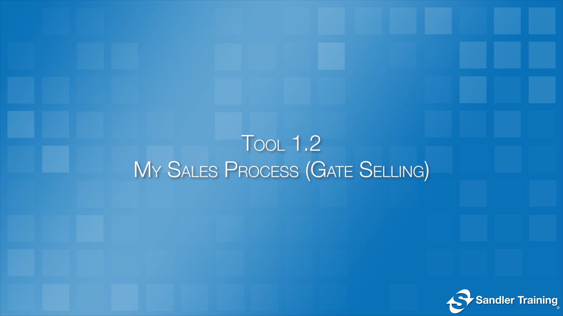 Sales Mastery Sales Tool Kit - Tool 1.2 on Vimeo