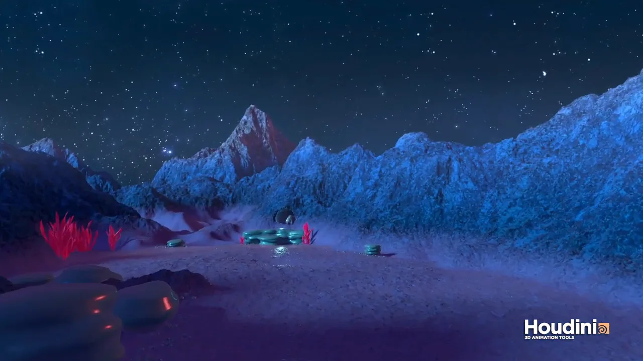 Short animation film "Space creature"