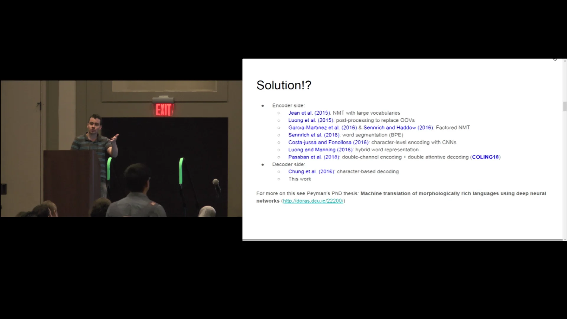 Improving Character-based Decoding Using Target-Side Morphological Information for Neural ...