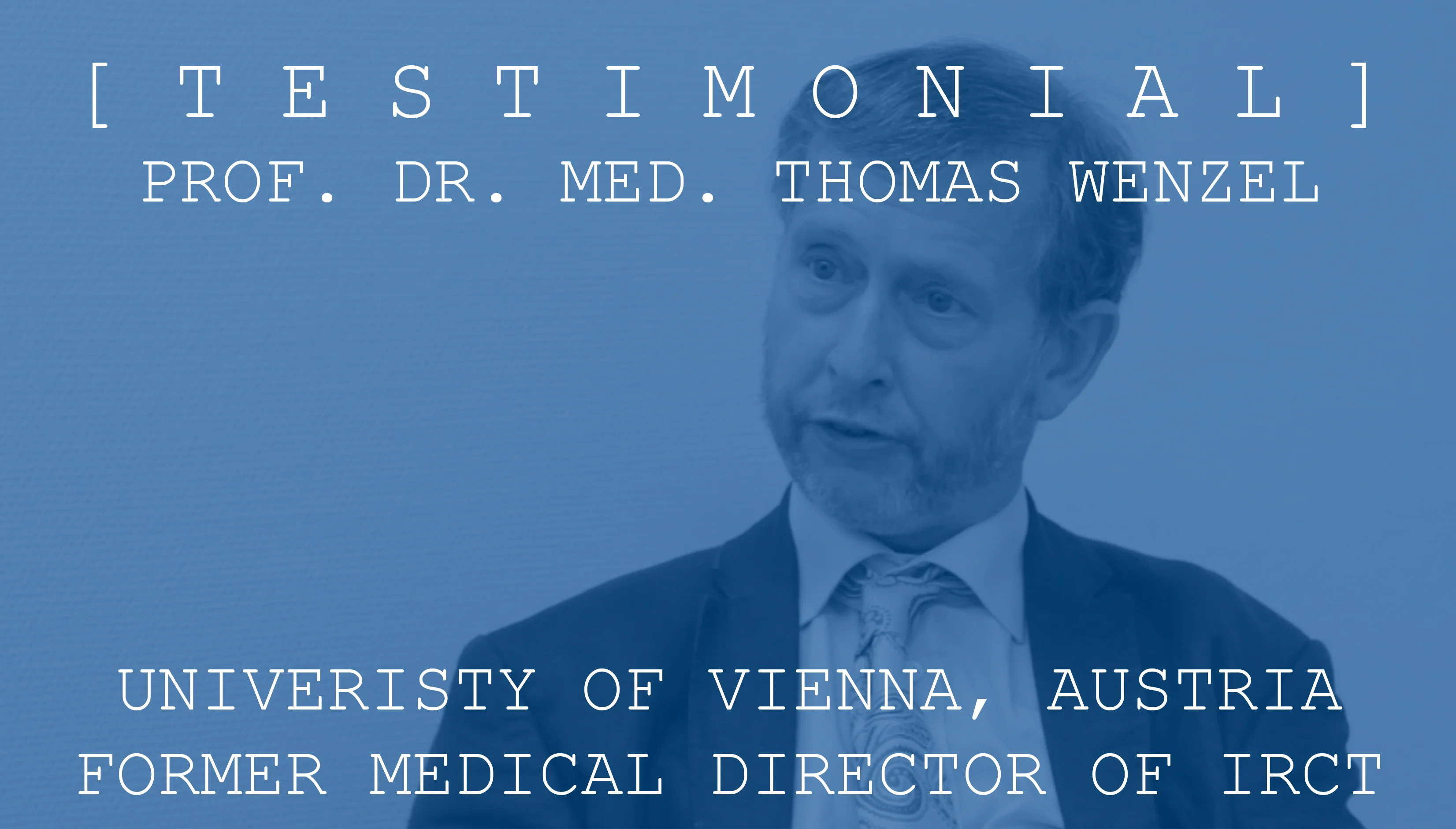 Prof. Dr. med. Thomas Wenzel - Medical University of Vienna, Austria ...