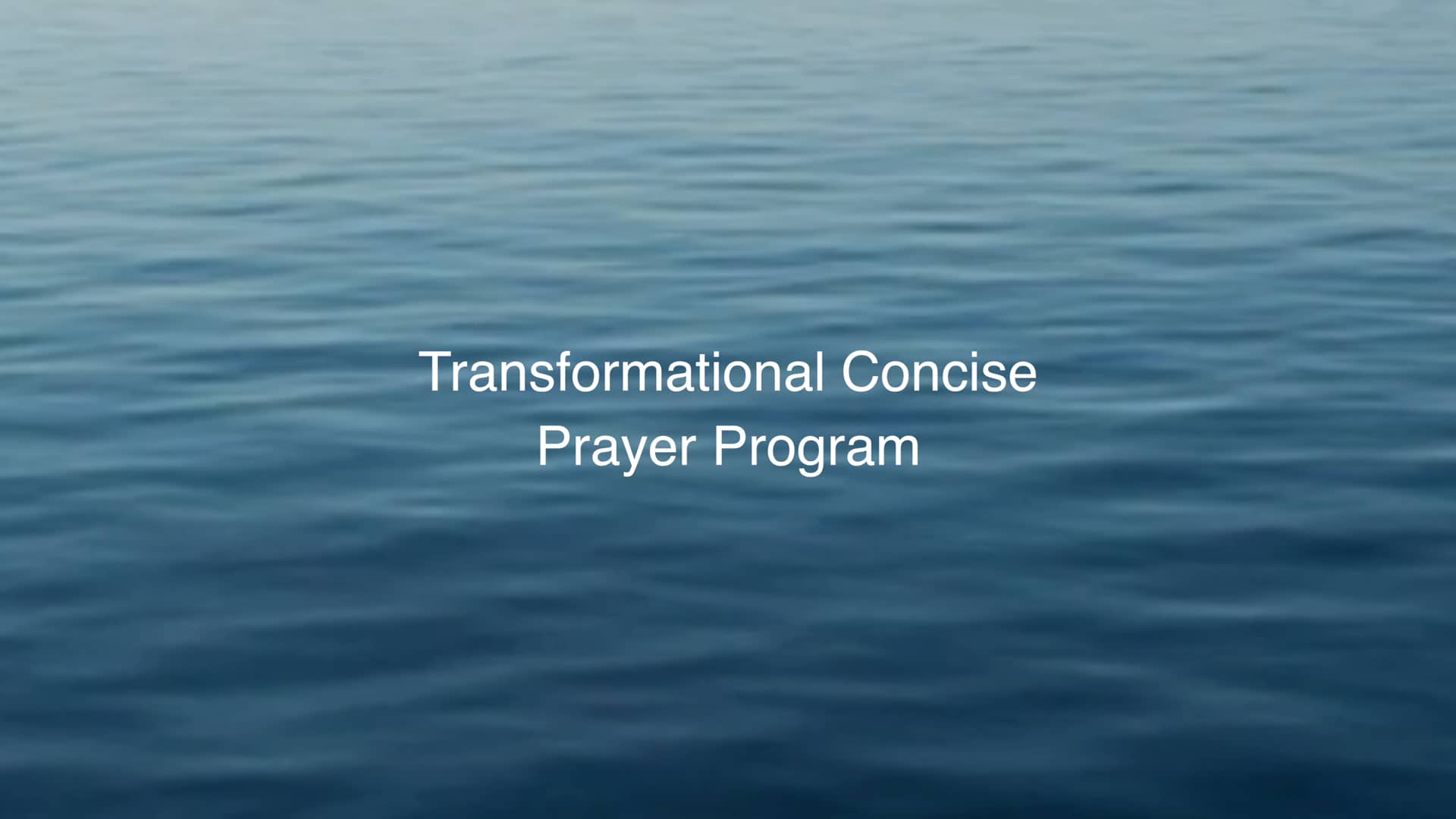 Howard Wills explains the Transformational Concise Prayer Program and speaks the prayers. on Vimeo