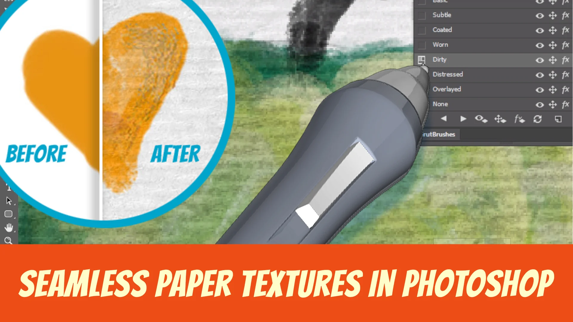 How To Use Paper Textures In Photoshop - Art Surfaces Tutorial