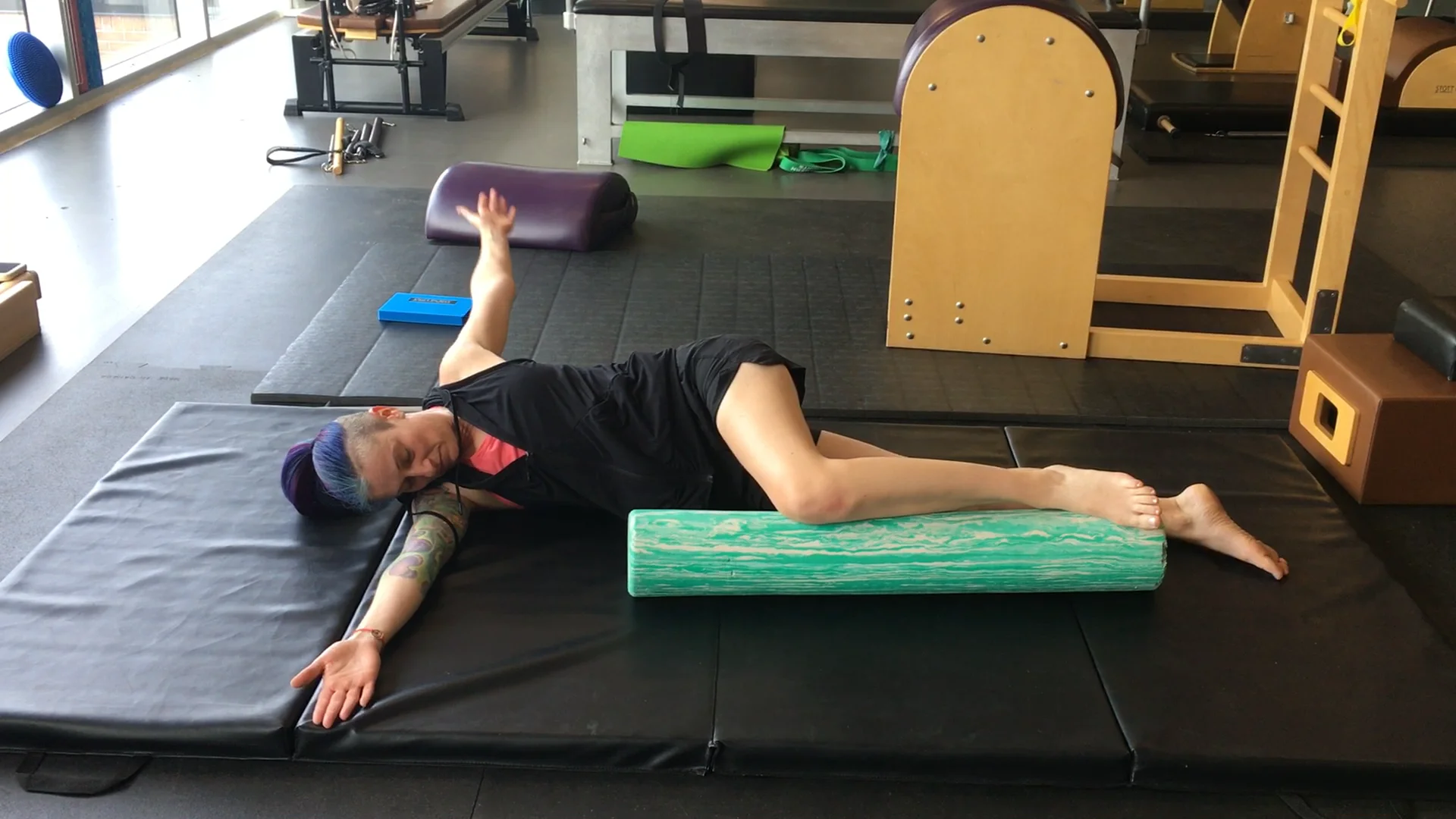 T spine Rotation with Foam Roller on Vimeo