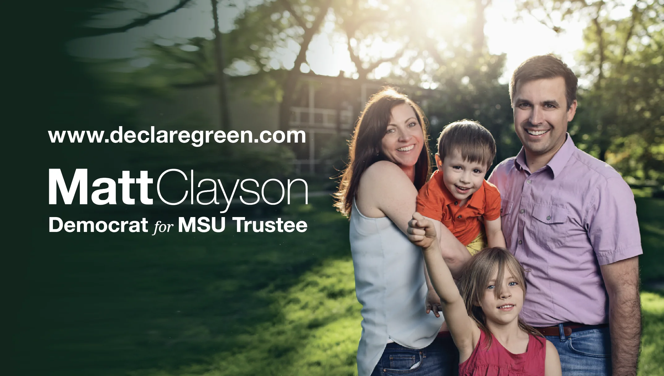 Matt Clayson Democrat for MSU Trustee on Vimeo