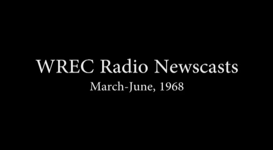WREC Radio Newscasts, March-June 1968