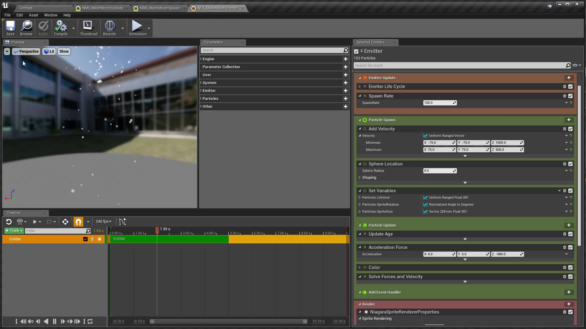 Niagara Particle Mesh Morph on Vimeo