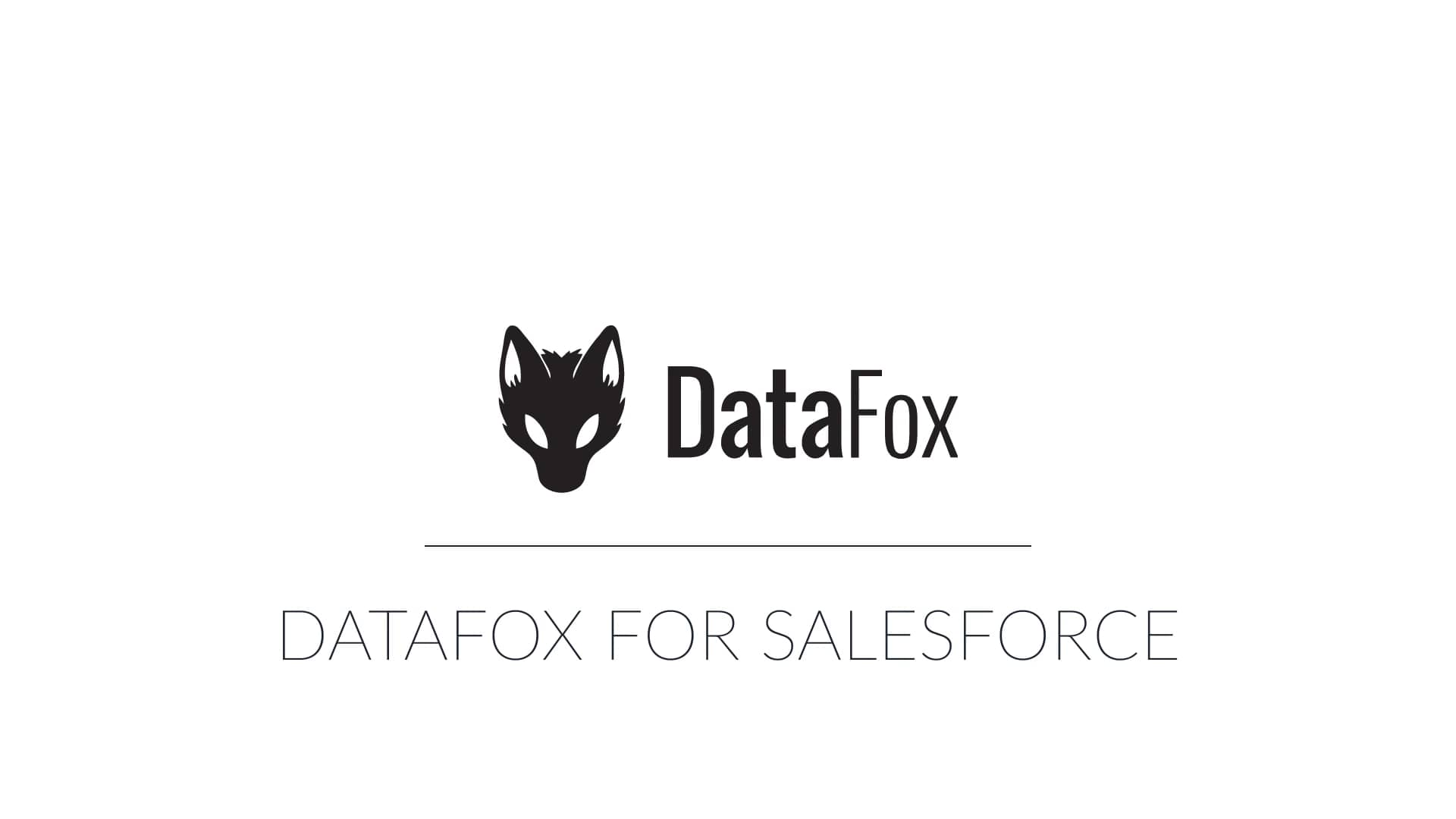 DataFox for Salesforce on Vimeo