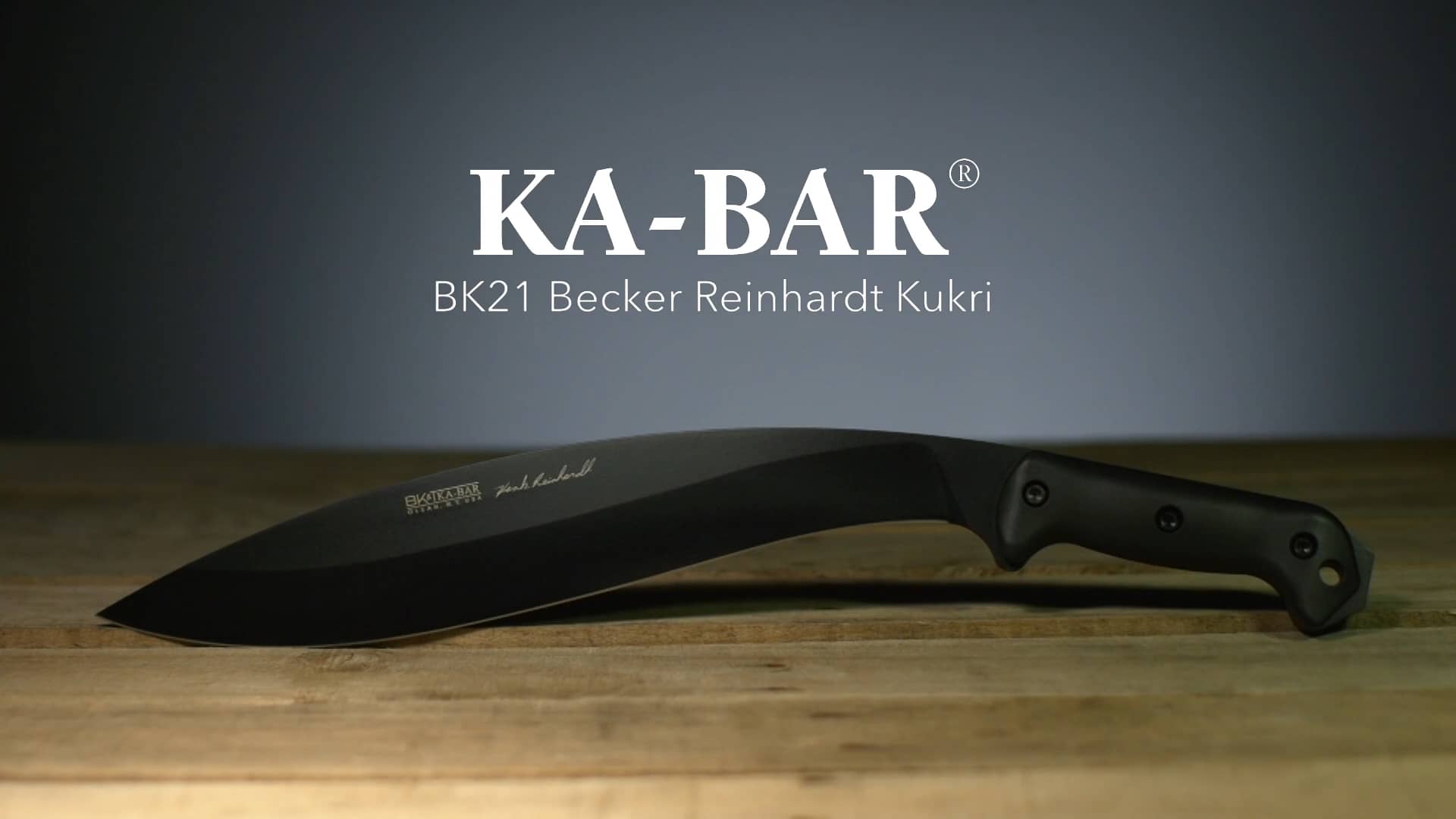 KA-BAR Becker BK21 Reinhardt Kukri on Vimeo