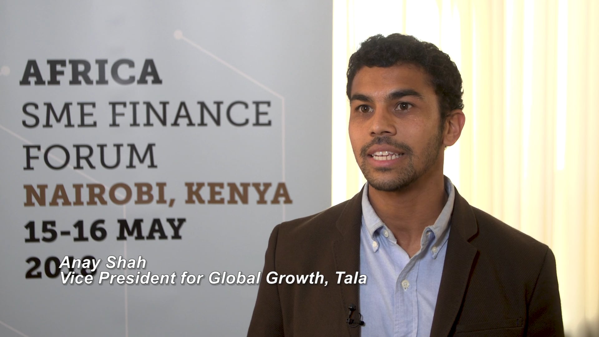 Anay Shah of Tala interviewed at the Africa SME Finance Forum in ...