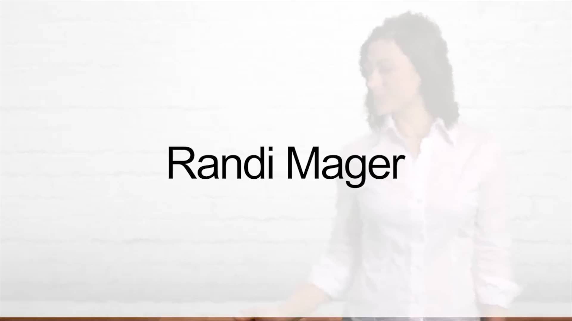 Randi Mager Demo Reel on Vimeo