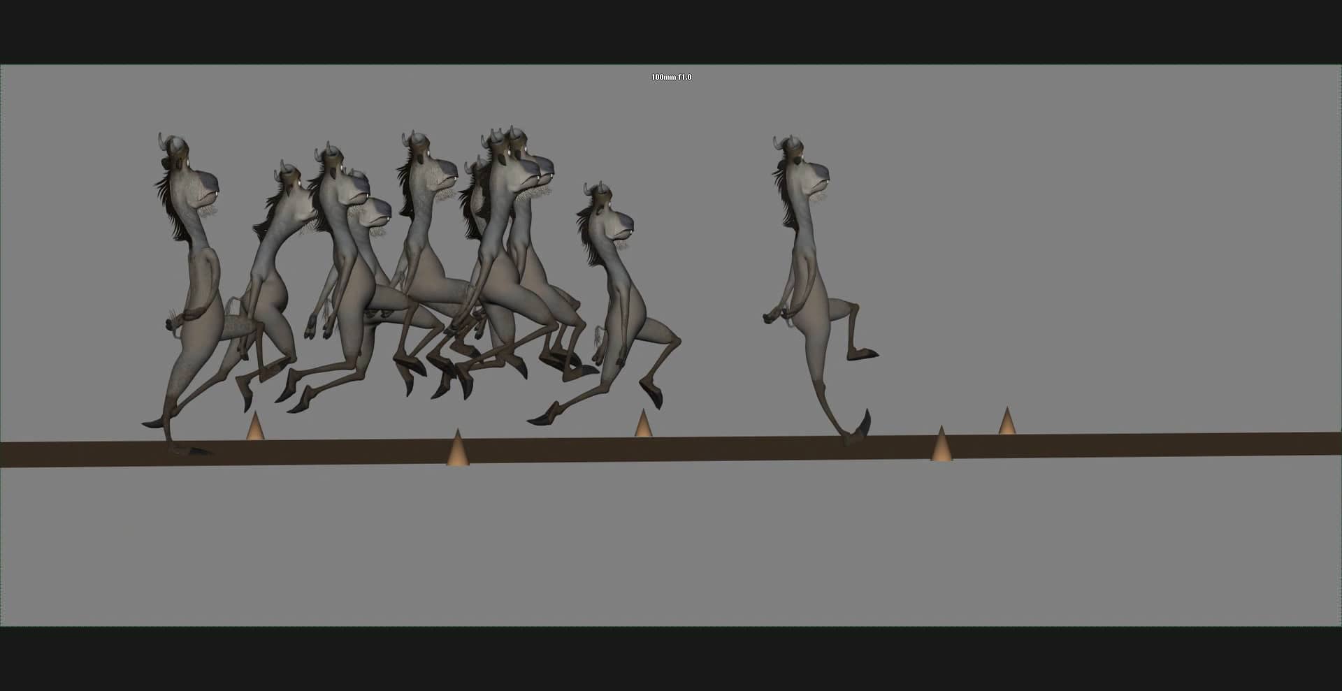 Zootopia Anthropomorphic Test: Wildebeest Run Cycle on Vimeo