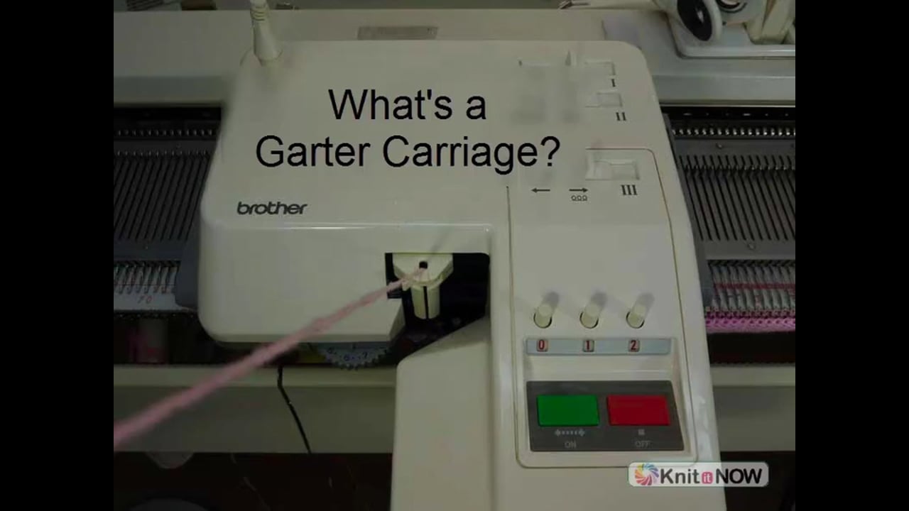 What is a G carriage | Machine Knitting Tutorial