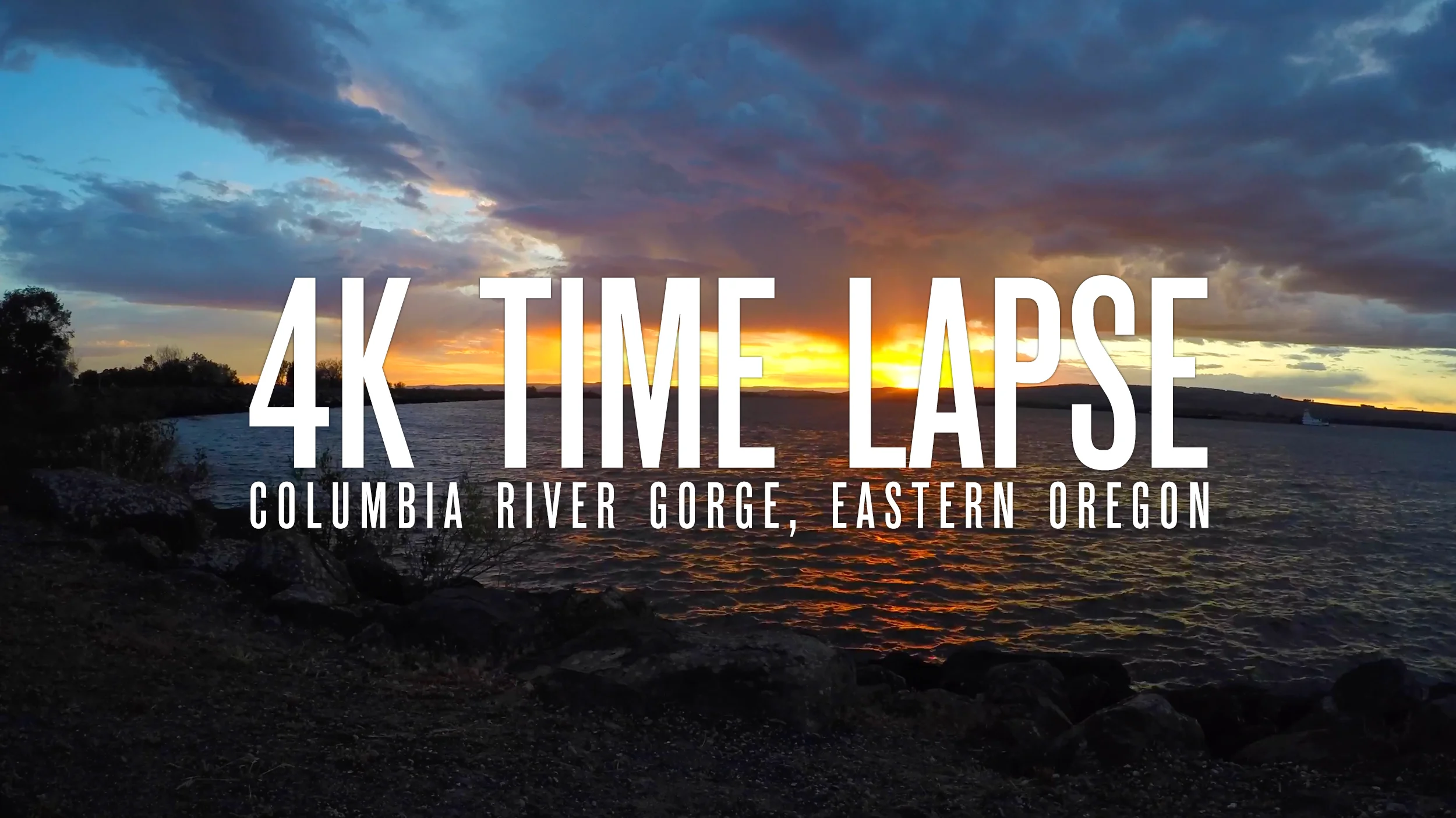 4K Time Lapse - Columbia River Sunset, Eastern Oregon on Vimeo