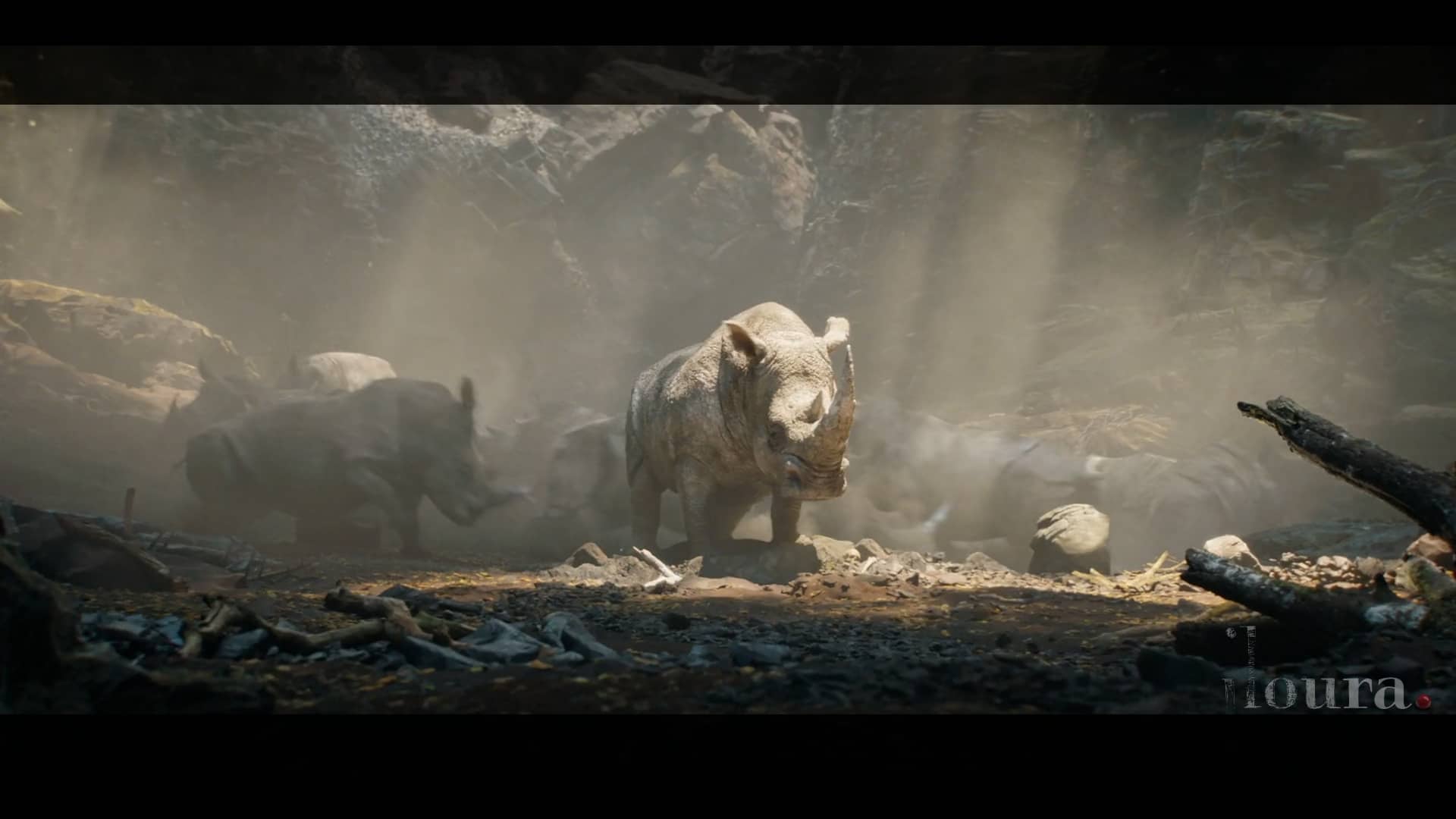 Jumanji White Rhino Vfx Shot Breakdowns On Vimeo