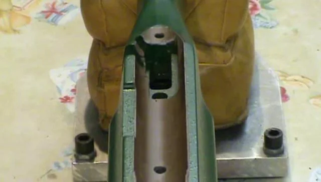 Glass Bedding Rifle. Pillar bedding.