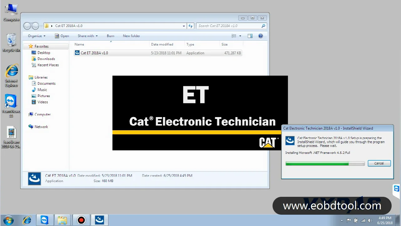 CAT et 2018A Caterpillar ET Software Installed For CAT ET Adapter 3 on ...