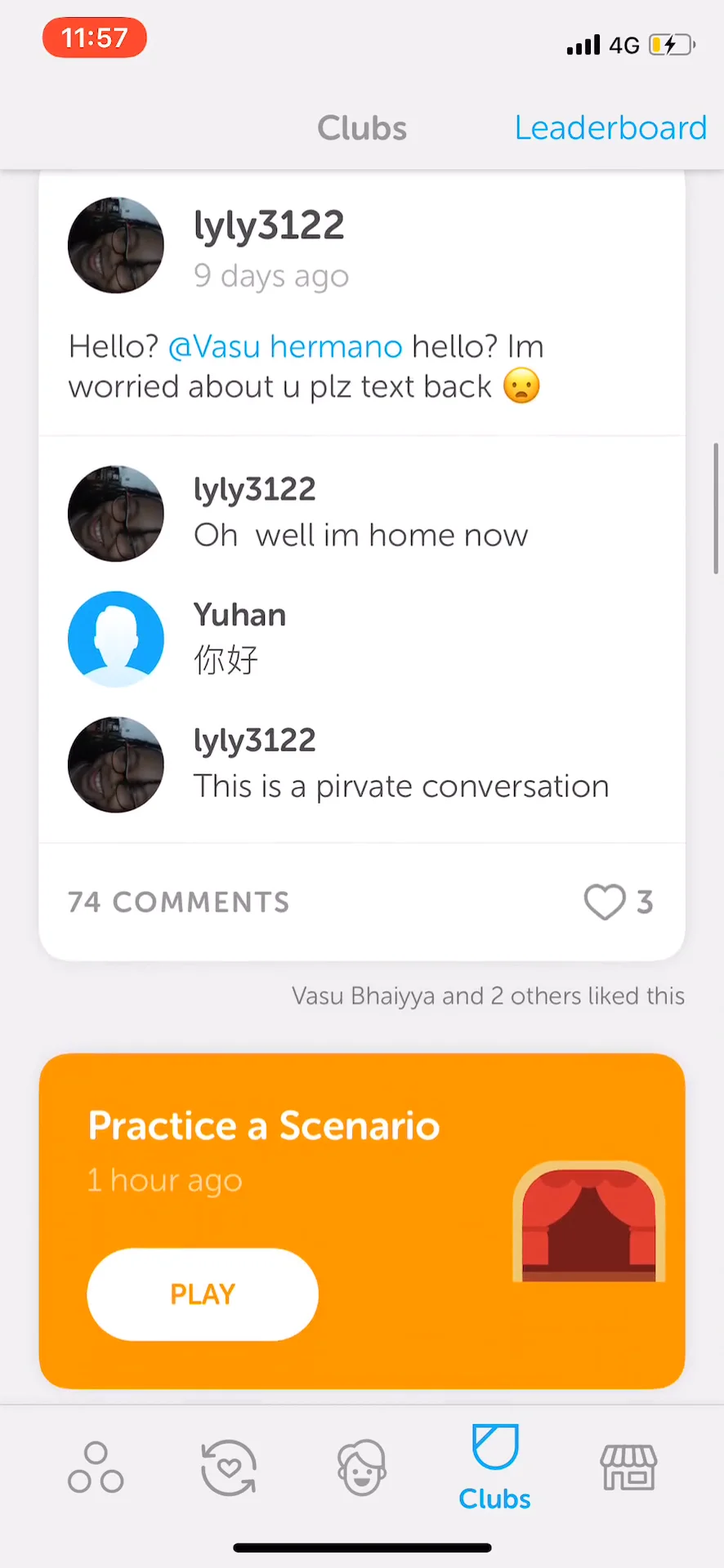 14 duolingo clubs social posts mini games on Vimeo